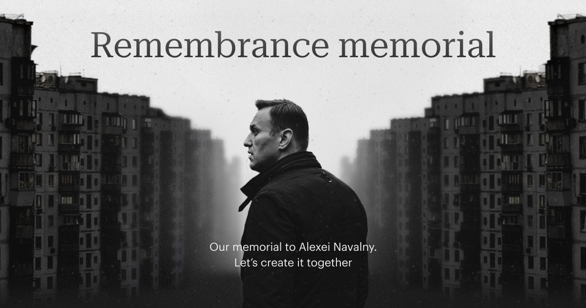 Memorial to Alexei Navalny